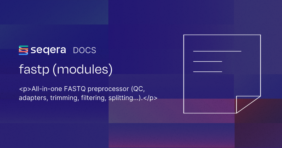 fastp | Seqera Docs
