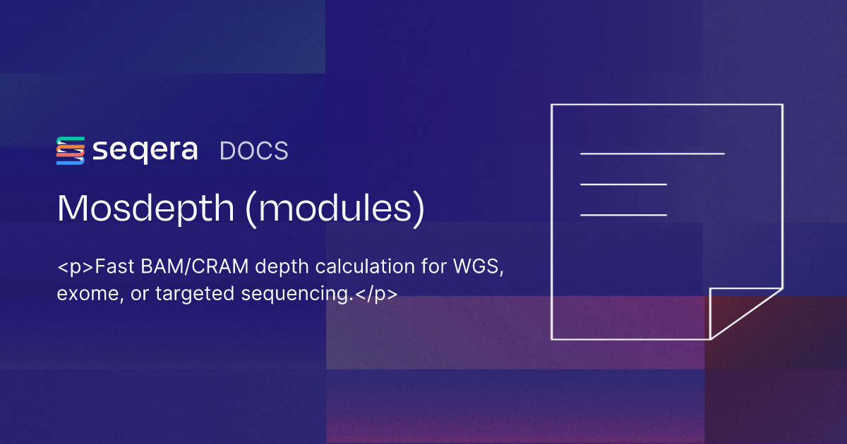 Mosdepth | Seqera Docs