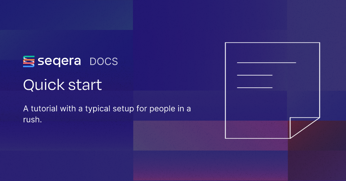 Quick start | Seqera Docs