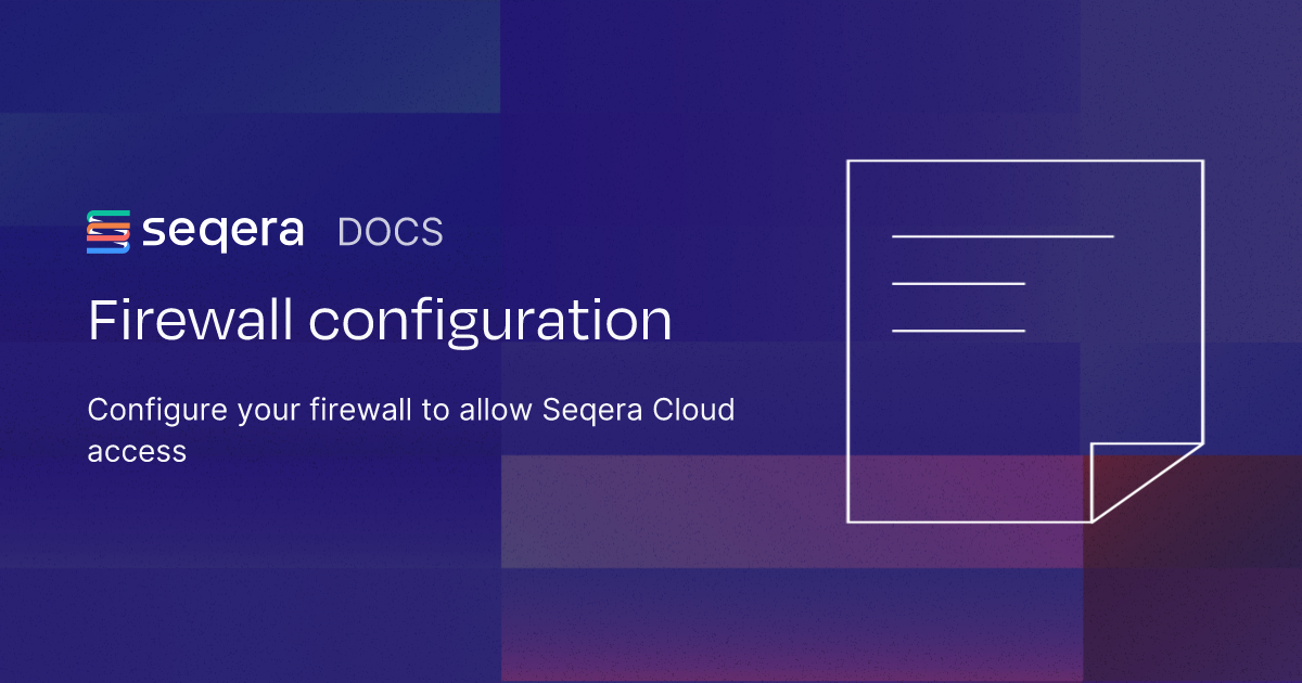 Firewall configuration | Seqera Docs