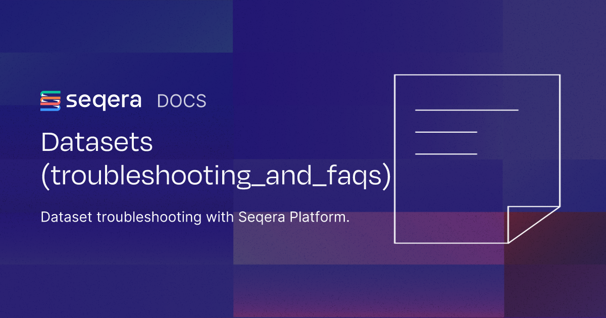 Datasets | Seqera Docs