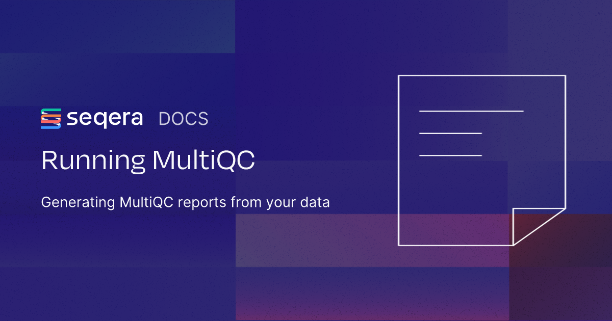 Running MultiQC | Seqera Docs