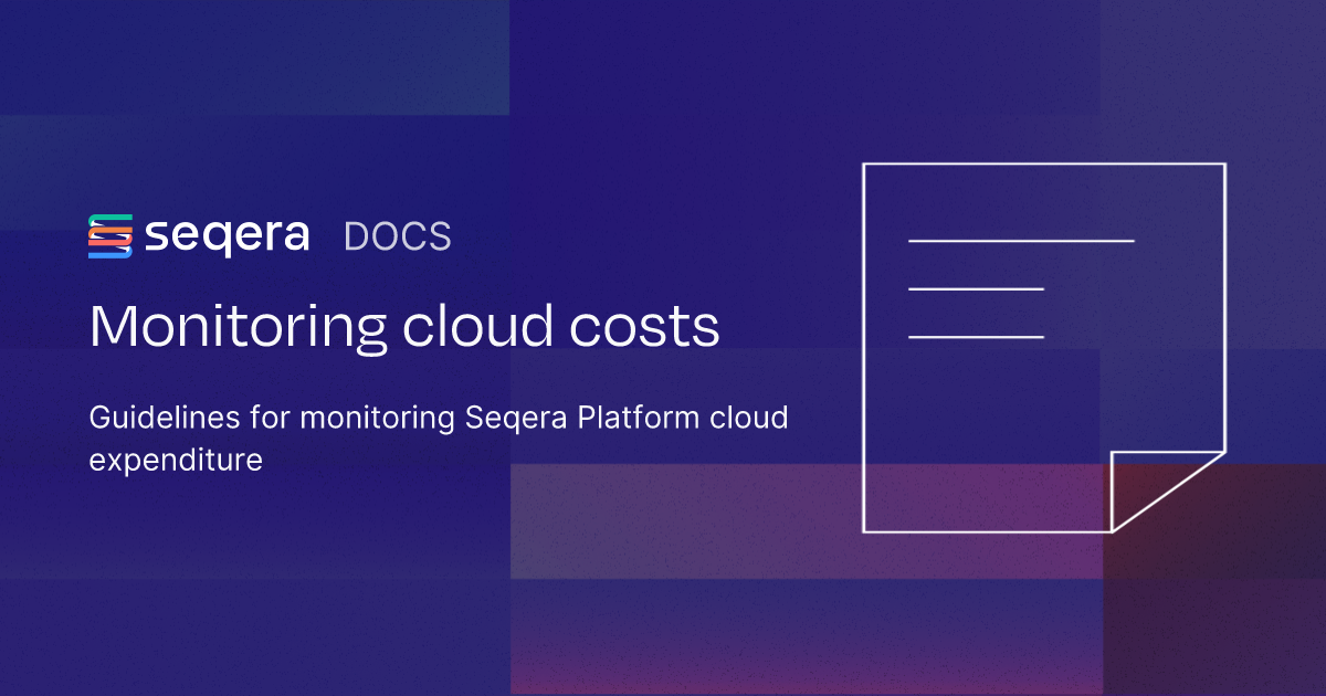 Monitoring cloud costs | Seqera Docs