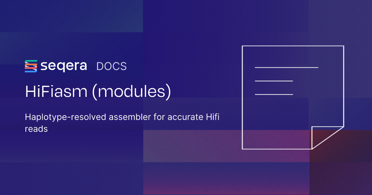 HiFiasm | Seqera Docs