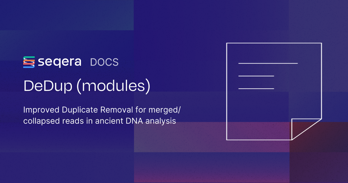 DeDup | Seqera Docs