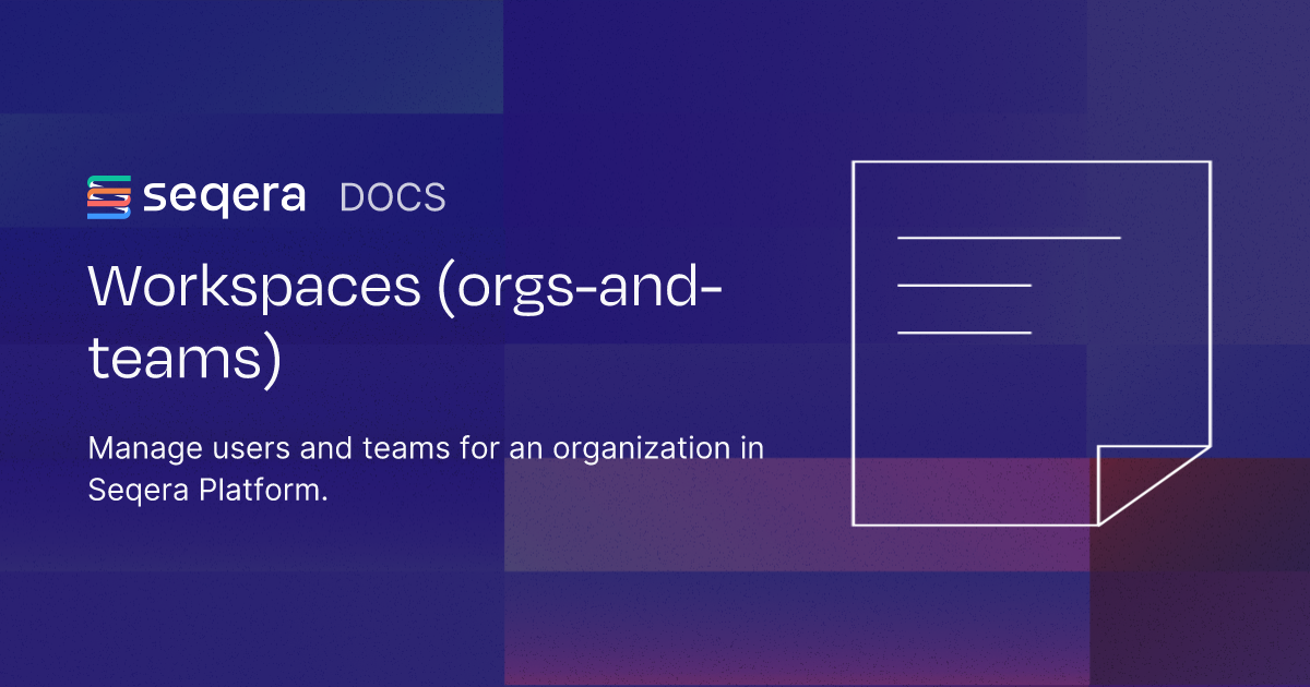 Workspaces | Seqera Docs