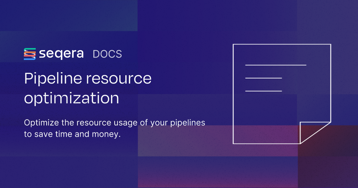 Pipeline resource optimization | Seqera Docs