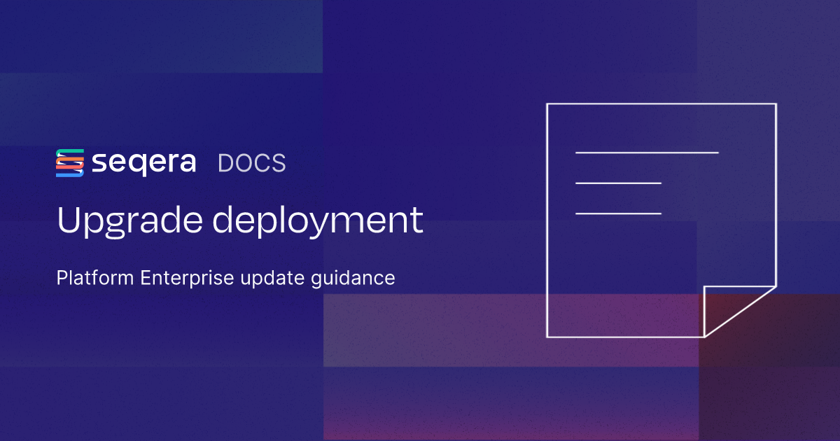 Upgrade deployment | Seqera Docs