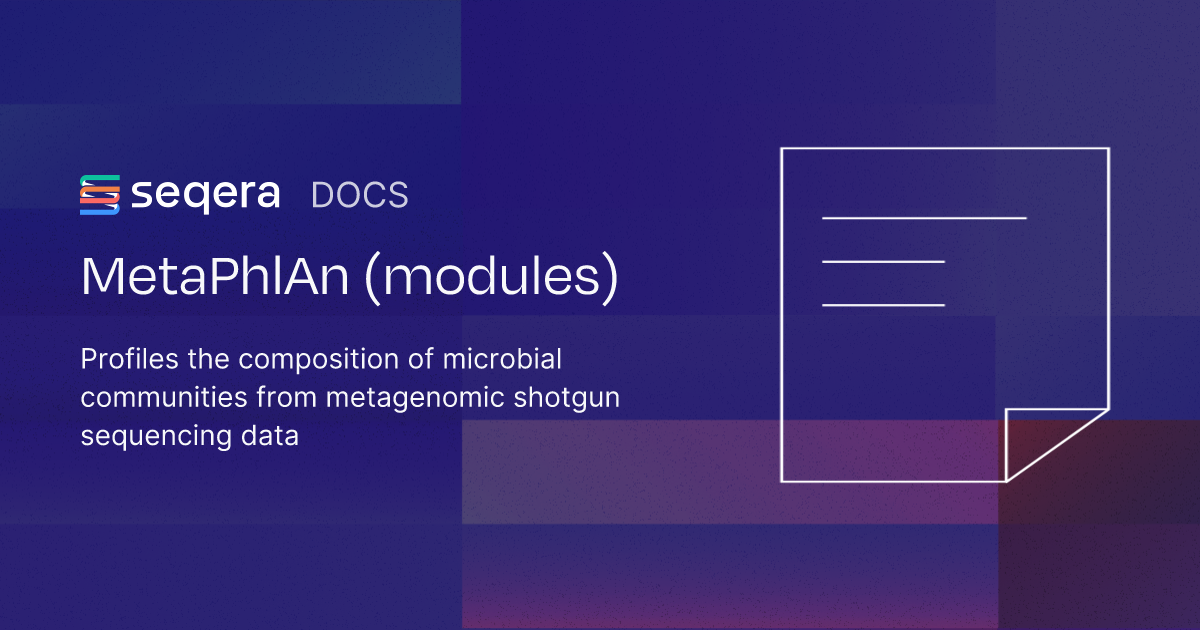 MetaPhlAn | Seqera Docs