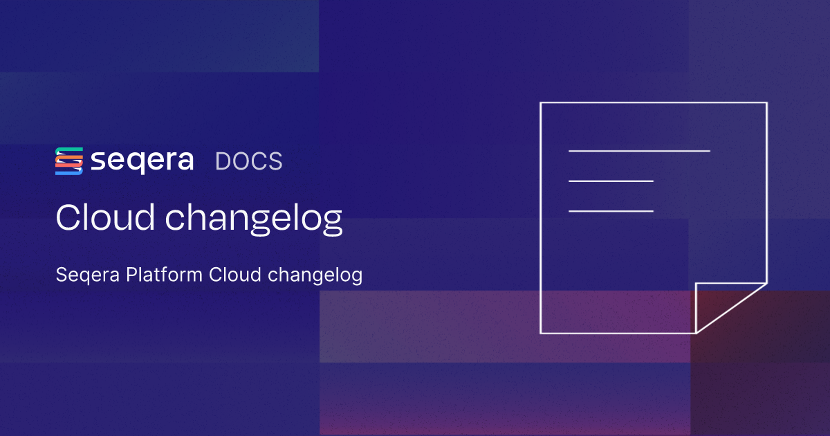 Cloud changelog | Seqera Docs