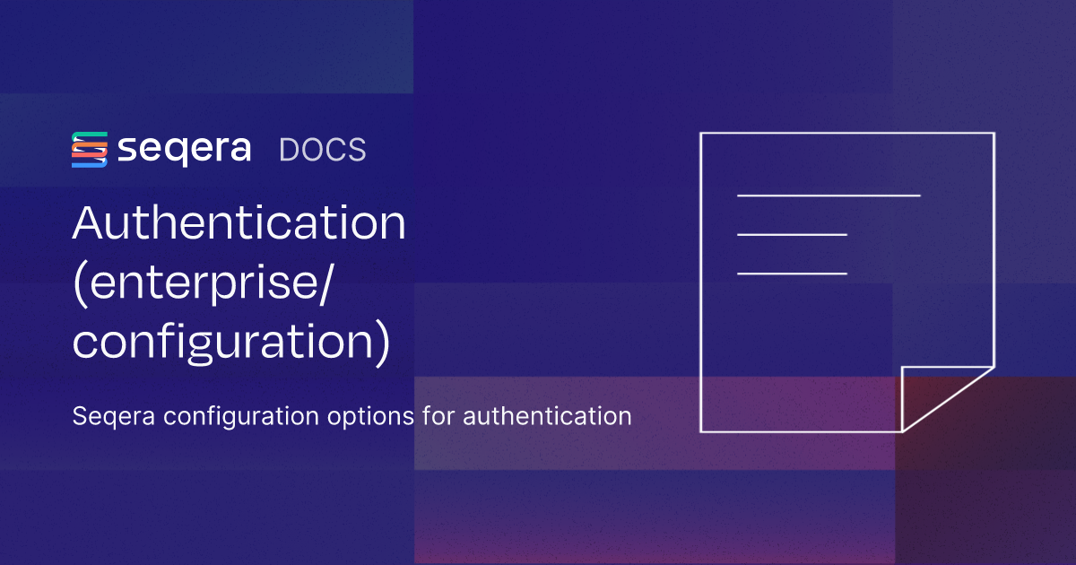Authentication | Seqera Docs
