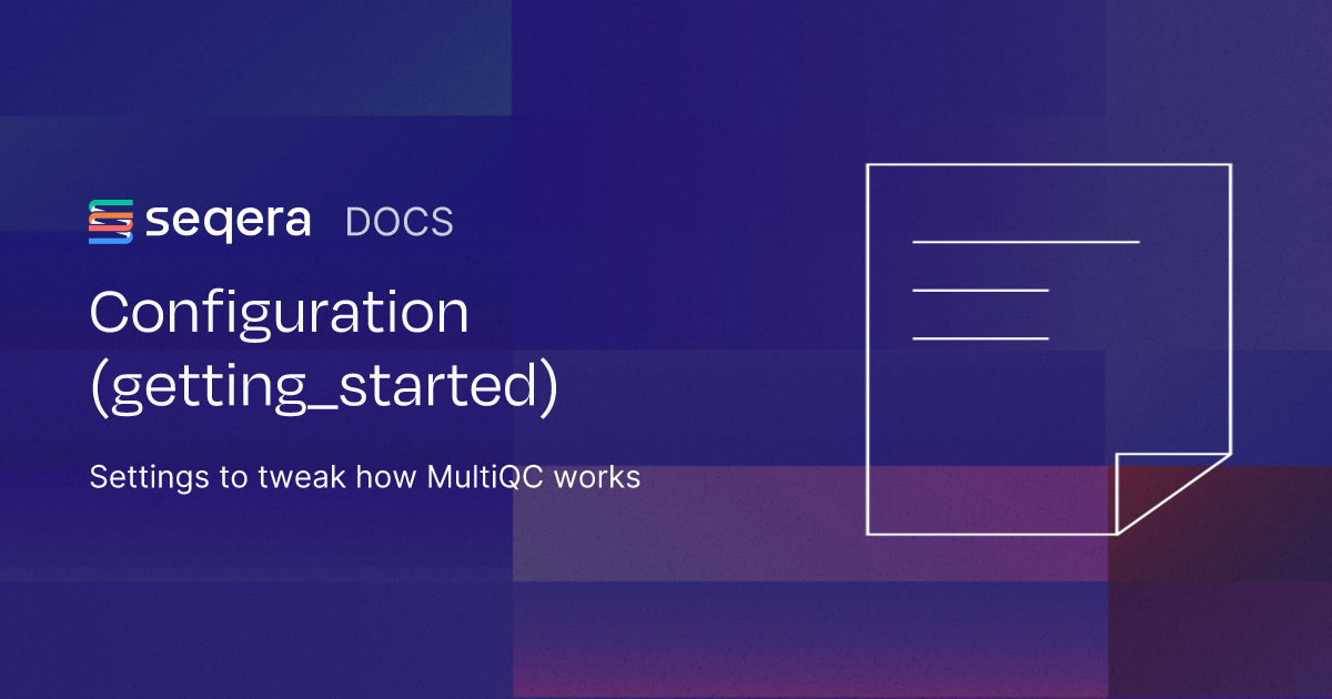 Configuration | Seqera Docs
