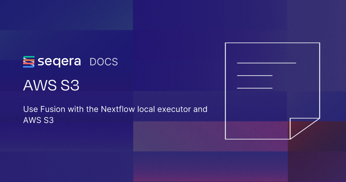 AWS S3 | Seqera Docs