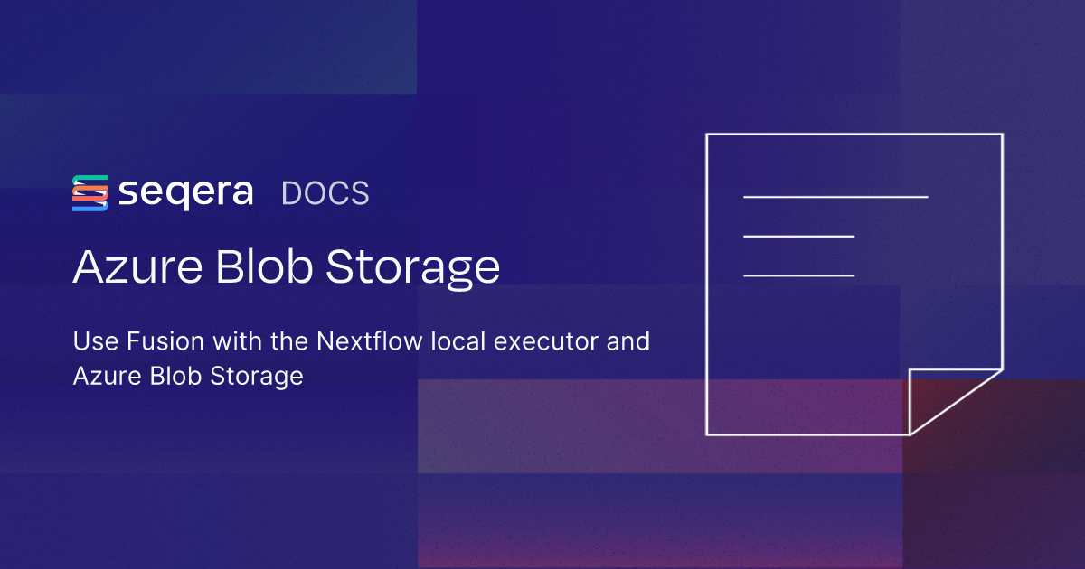 Azure Blob Storage | Seqera Docs