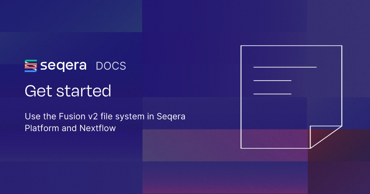 Get started | Seqera Docs