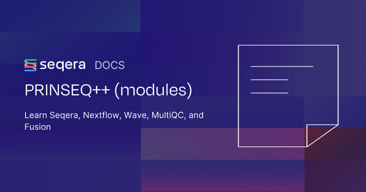 PRINSEQ++ | Seqera Docs